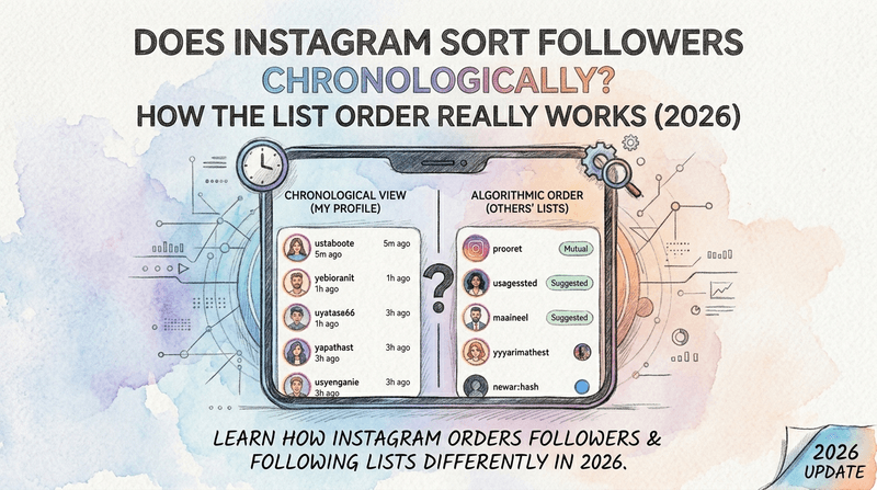 Does Instagram Sort Followers Chronologically? How the List Order ...